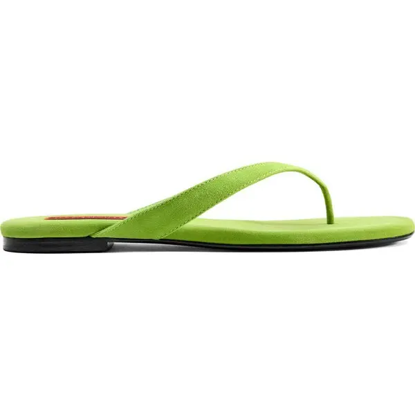 SIMONMILLER Suede Riviera Thong Sandal - Matcha