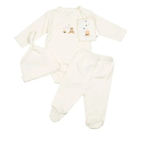 WILD WAWA Pima Embroidered Bundle Set - Honey Bear