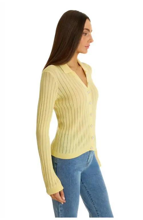 THE NOLI SHOP Karolina Polo Shirt - Yellow
