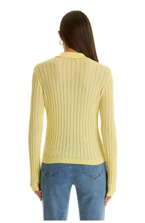 THE NOLI SHOP Karolina Polo Shirt - Yellow