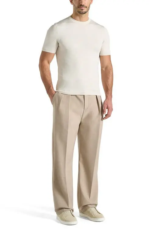 Manière De Voir Ellis Luxe Knitted T-shirt - Cream