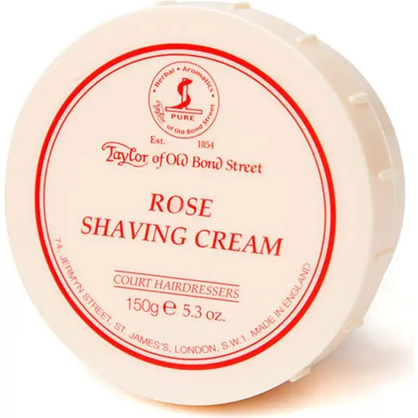 TAYLOR OF OLD BOND STREET Rose Shaving Cream Bowl - White