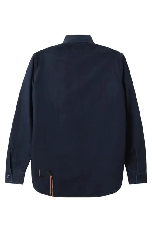 FORTELA Cpo Denim Overshirt - Blue