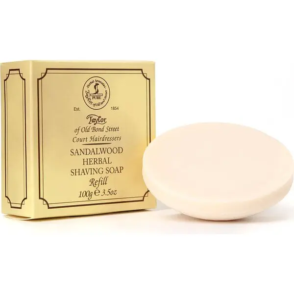 TAYLOR OF OLD BOND STREET Sandalwood Shave Soap Refill - White