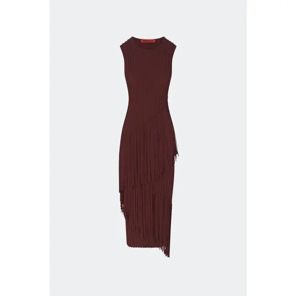 SIMONMILLER Spiral Knit Dress - Choco Brown