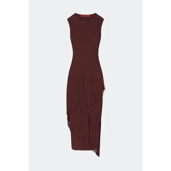 SIMONMILLER Spiral Knit Dress - Choco Brown