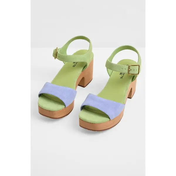 Charlotte Stone Mona Clog Sandal - Powder