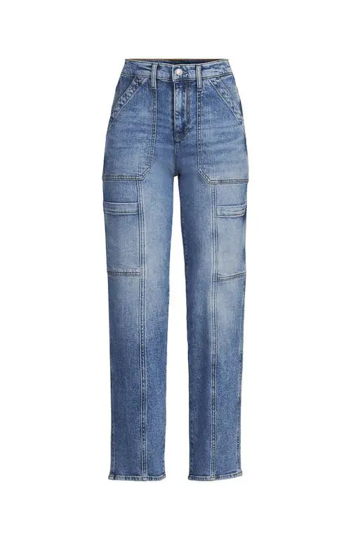 LANDS' END Denim High Rise Utility Cargo Ankle Jeans