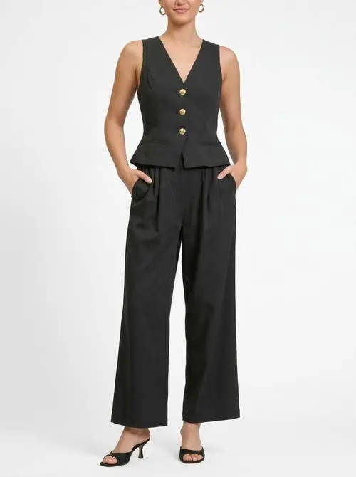 Rachel Rachel Roy Annie Peplum Jumpsuit - Black