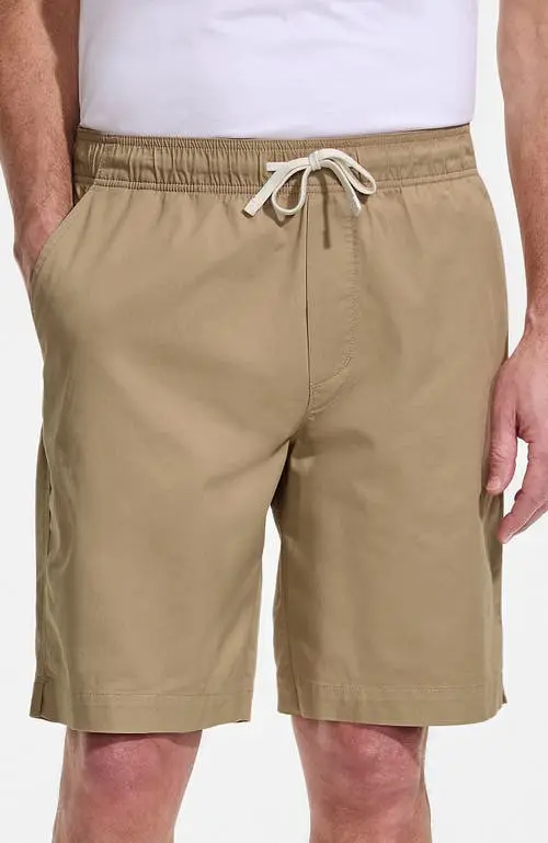 LANDS' END 9" Pull-on Deck Shorts - Desert Tan