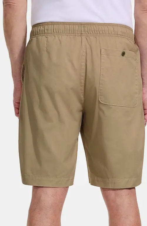LANDS' END 9" Pull-on Deck Shorts - Desert Tan
