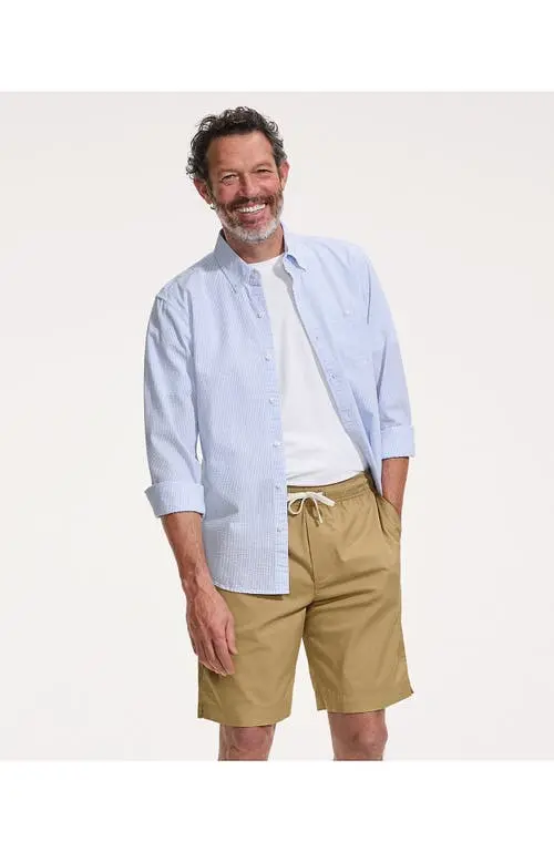 LANDS' END 9" Pull-on Deck Shorts - Desert Tan