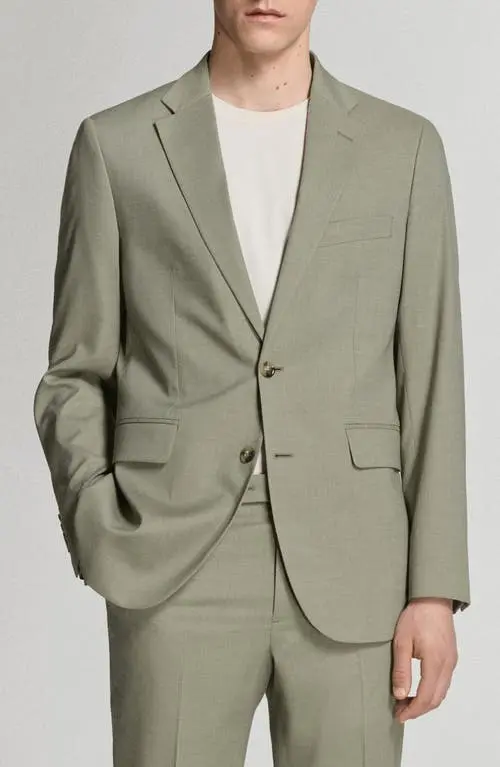 Mango Milan Slim Fit Suit Jacket - Green