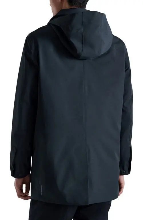 Mango Packable Water-repellent Parka - Navy