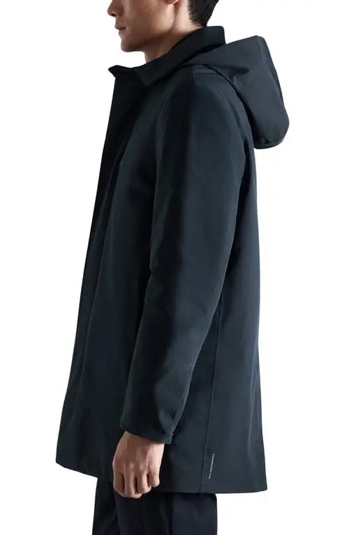 Mango Packable Water-repellent Parka - Navy