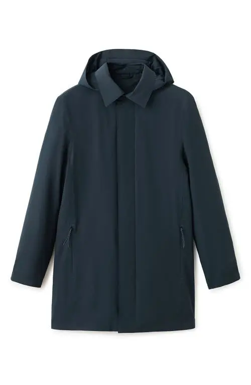 Mango Packable Water-repellent Parka - Navy