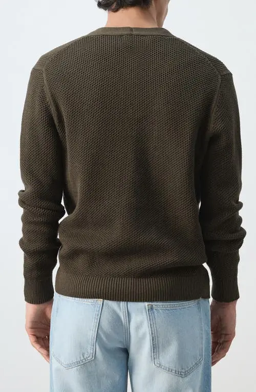 Mango Microstructure Cotton-blend Cardigan