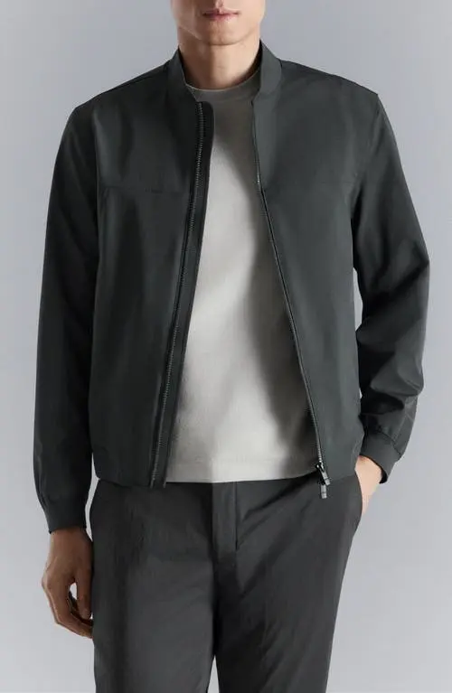 Mango Water Repellent Bomber Jacket - Dark Grey