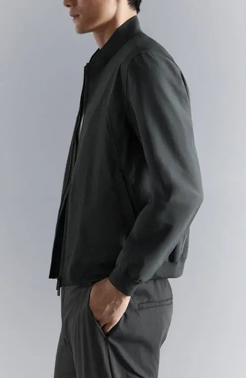 Mango Water Repellent Bomber Jacket - Dark Grey