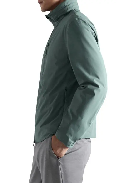 Mango Packable Water Repellent Jacket - Dark Green