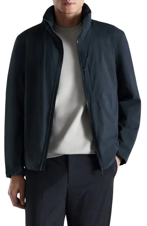 Mango Packable Water Repellent Jacket - Navy