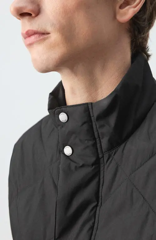 Mango Quilted Water Repellent Vest - Black