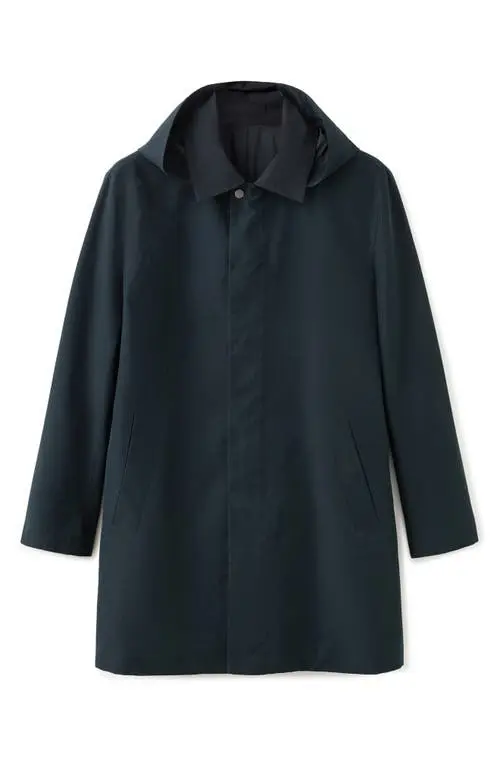Mango Water Repellent Parka With Removable Hood