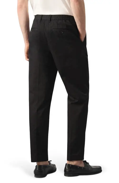 Mango Pleated Straight-leg Trousers - Black