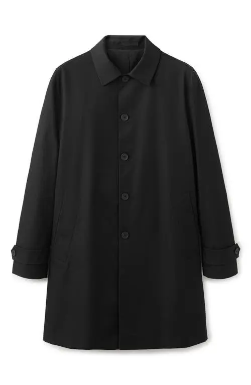 Mango Water Repellent Raincoat - Black