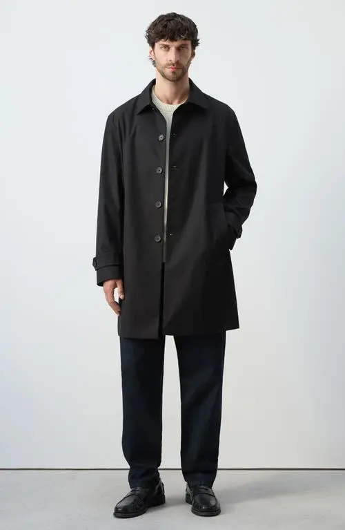 Mango Water Repellent Raincoat - Black