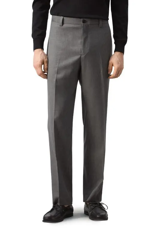 Mango Ricardo Regular Fit Dress Pants - Grey