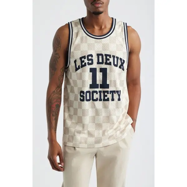 LES DEUX Silas Mesh Tank - Light Sand