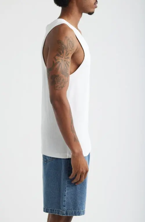 LES DEUX Arthur Logo Embroidered Rib Tank