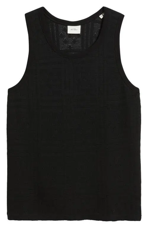LES DEUX Huxley Cotton Blend Pointelle Tank