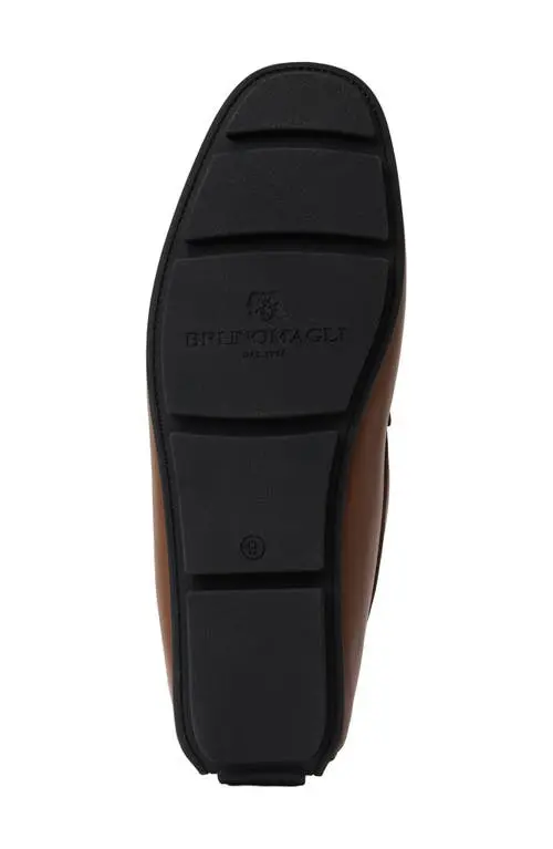 Bruno Magli Taso Bit Driving Loafer - Cognac Leather
