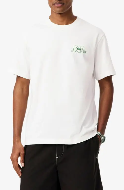 Lacoste Cotton Graphic T-shirt - Flour