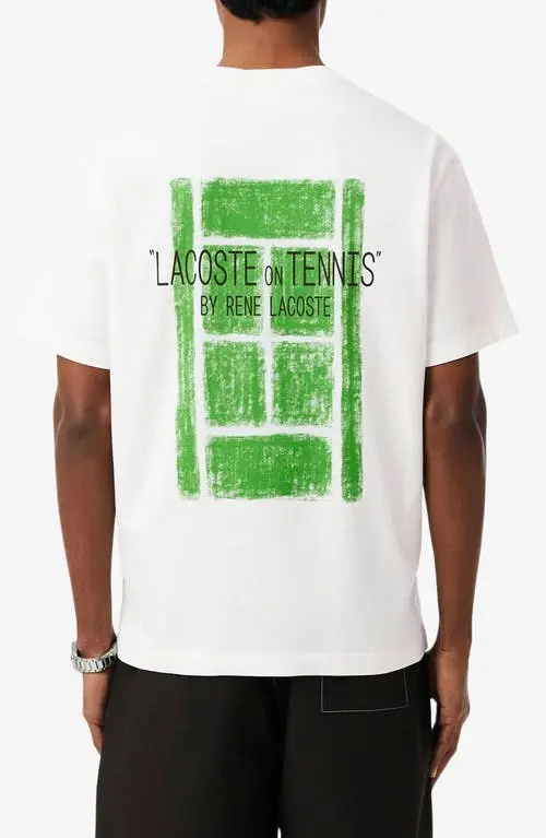 Lacoste Cotton Graphic T-shirt - Flour