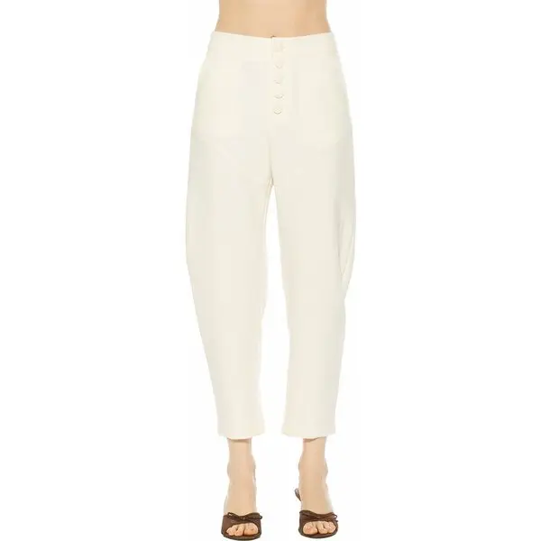ALEXIA ADMOR Hollis Barrel Pants - Ivory