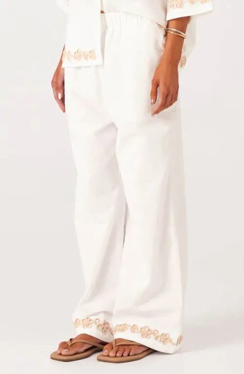 SNDYS. Ines Soutache Trim Linen & Cotton Pants