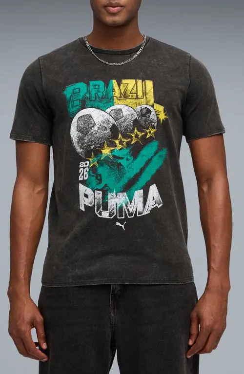 PUMA Fanpack '90s Bespoke Brazil Cotton Graphic T-shirt