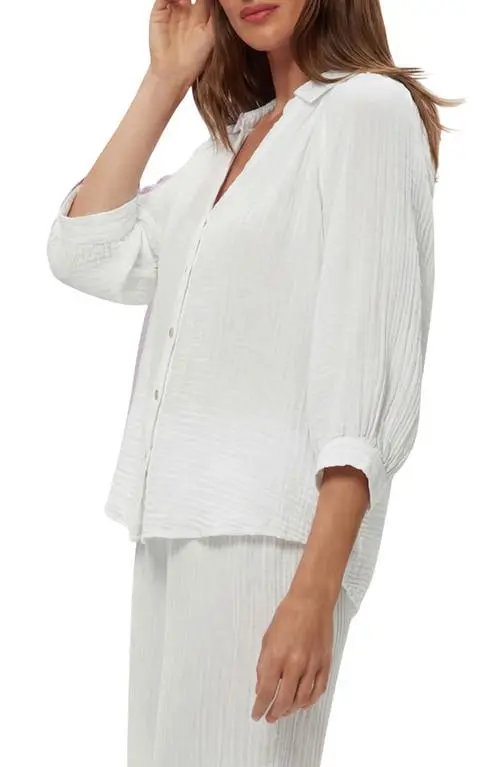 Michael Stars Kali Ruffle Neck Top