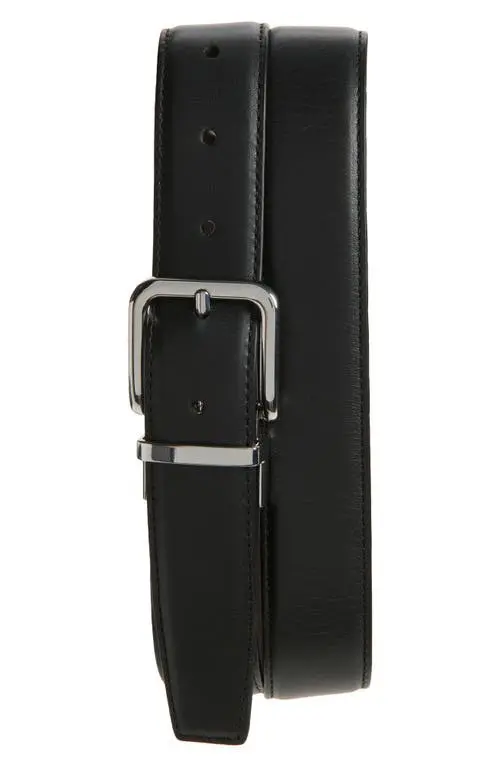 Vince Alex Reversible Leather Belt - Black