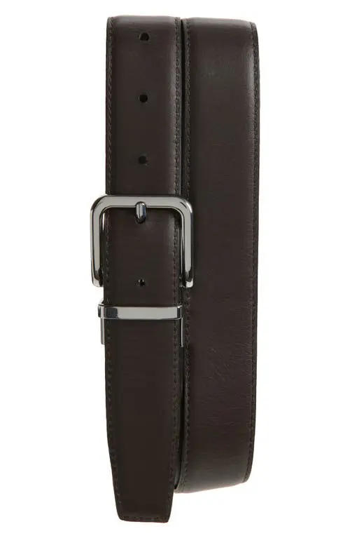 Vince Alex Reversible Leather Belt - Black