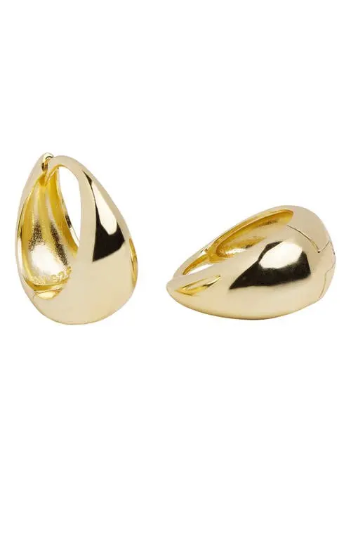 Argento Vivo Chubby Huggie Hoop Earrings - Gold