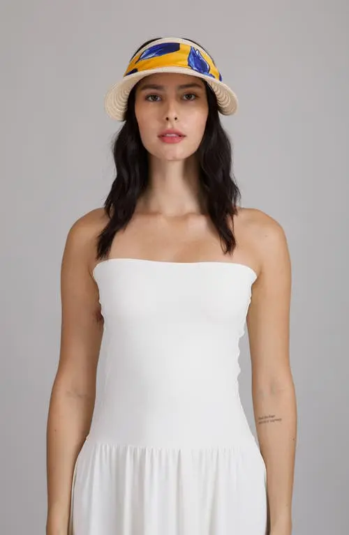 Eugenia Kim Ricky Packable Straw Visor - Natural