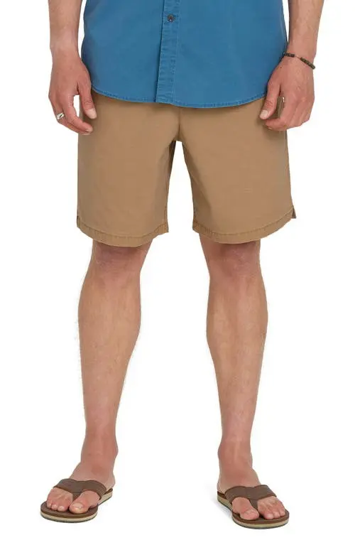Quiksilver Saltwater Stretch Cotton Drawstring Shorts - Tobacco