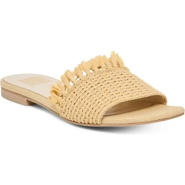 Dolce Vita Lenya Slide Sandal - Light Natural Raffia