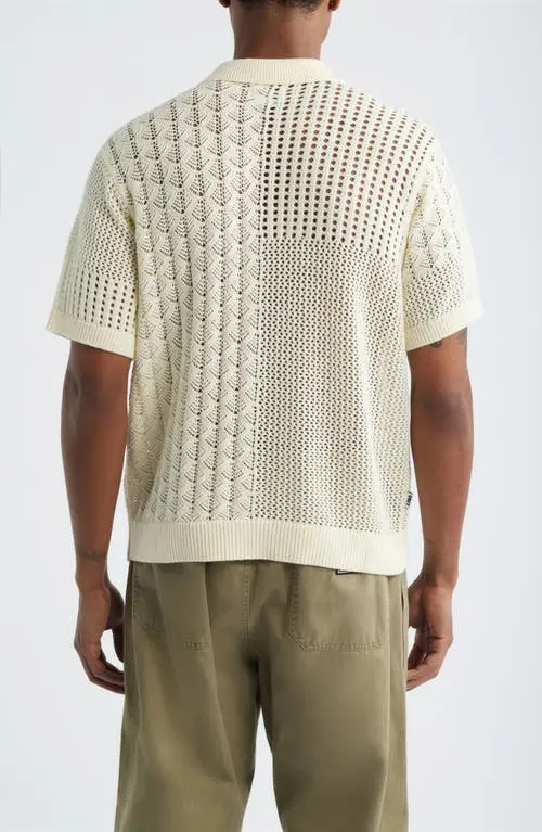 Obey Preston Short Sleeve Cardigan - Natural