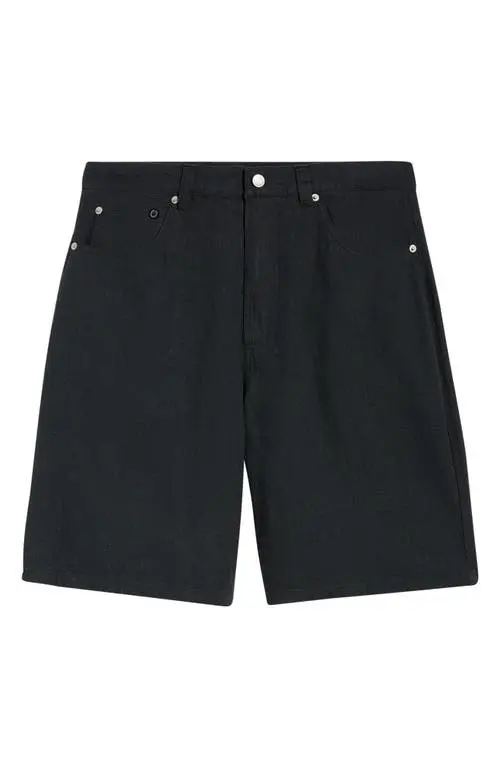 Obey Devin Baggy Linen Blend Shorts - Black