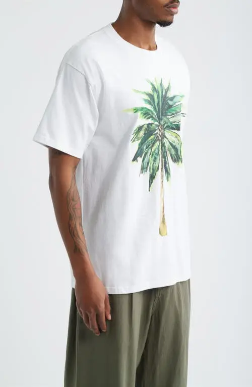 Obey Palm Graphic T-shirt - White